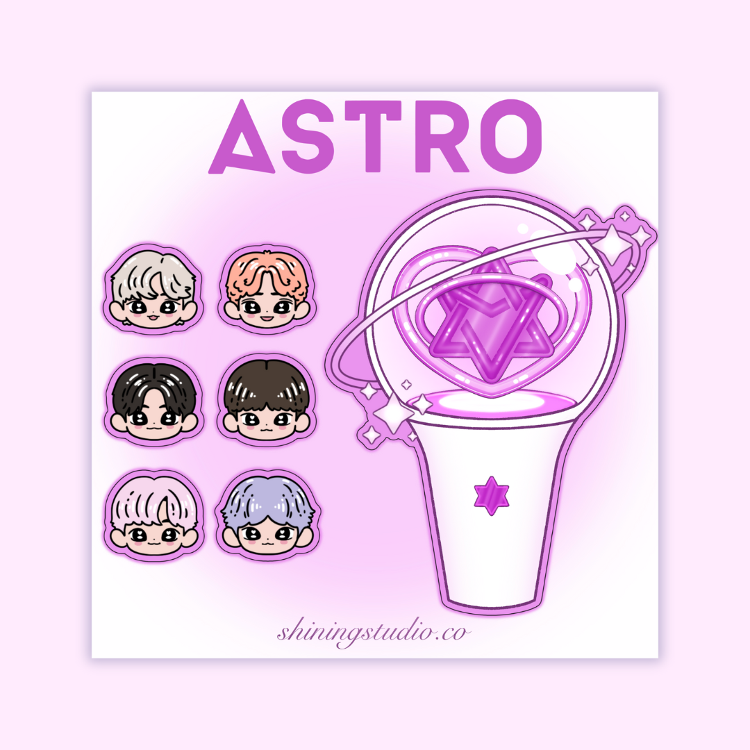 Shining Studio | ASTRO Lightstick Sticker Sheet