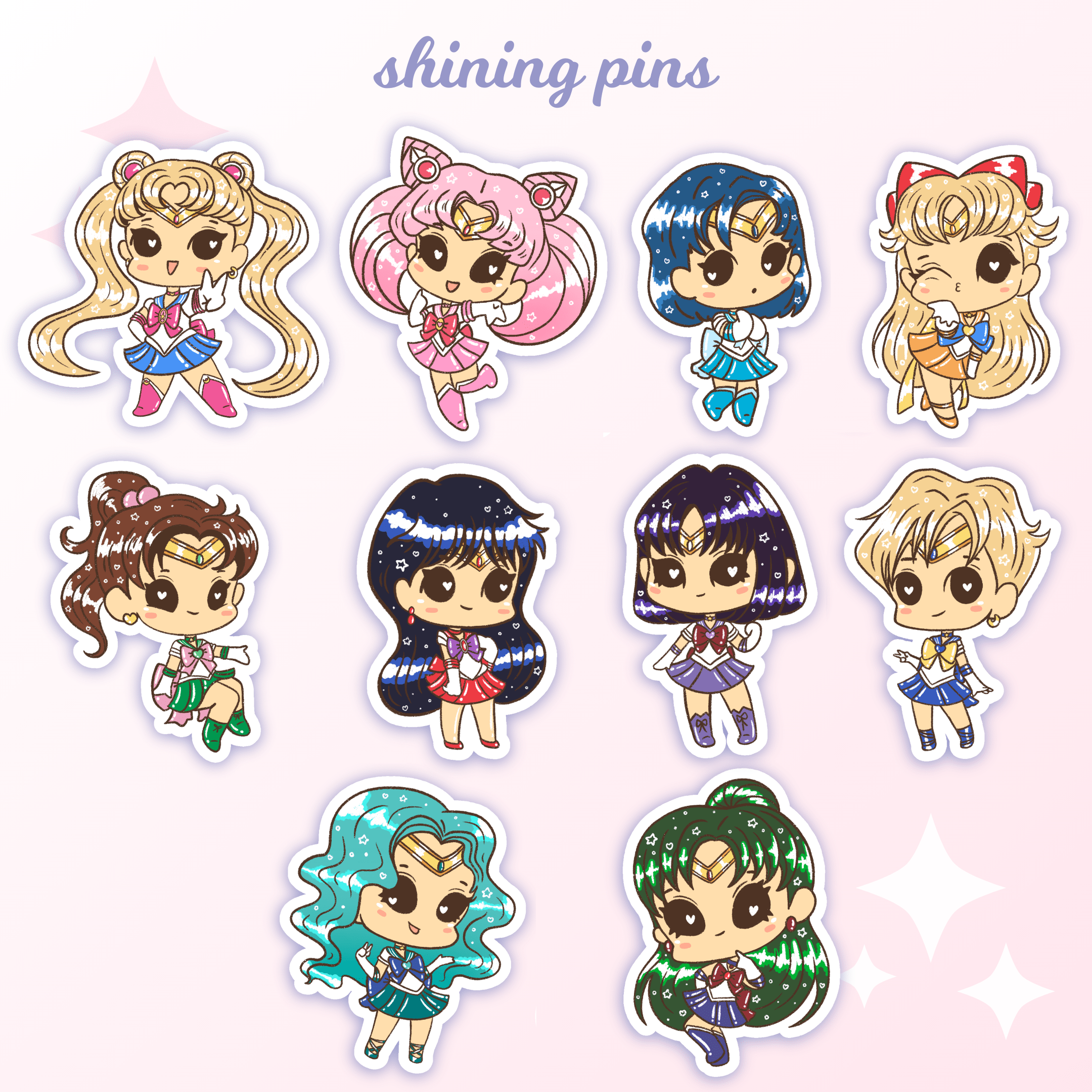 Shining Pins | 'Sailor Moon' Stickers – Shining Studio