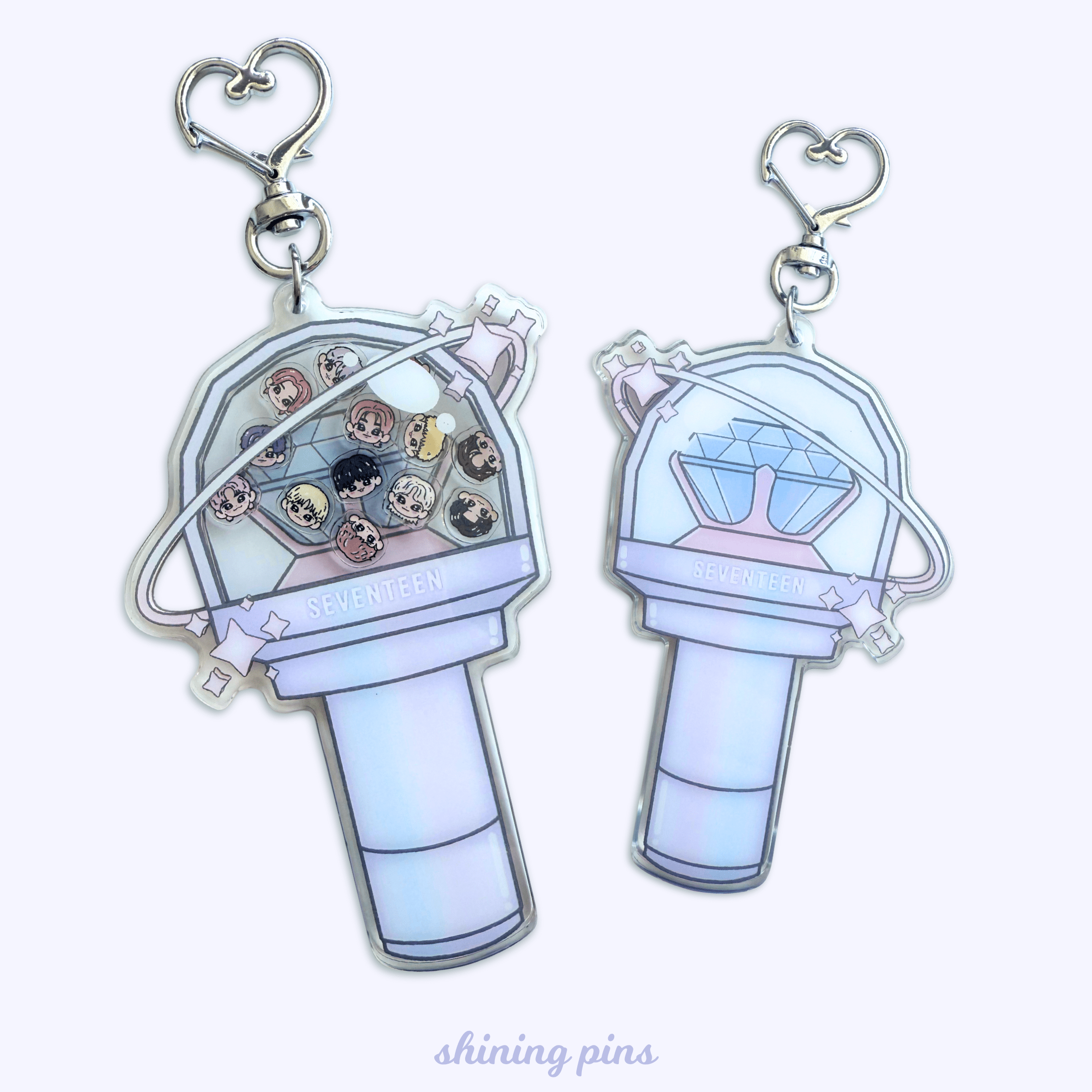 Shining Pins | Seventeen Lightstick Shaker Keychain – Shining Studio